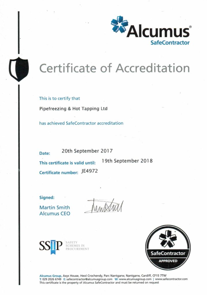 Safe Contractor Certificate 2017-2018 - PHL